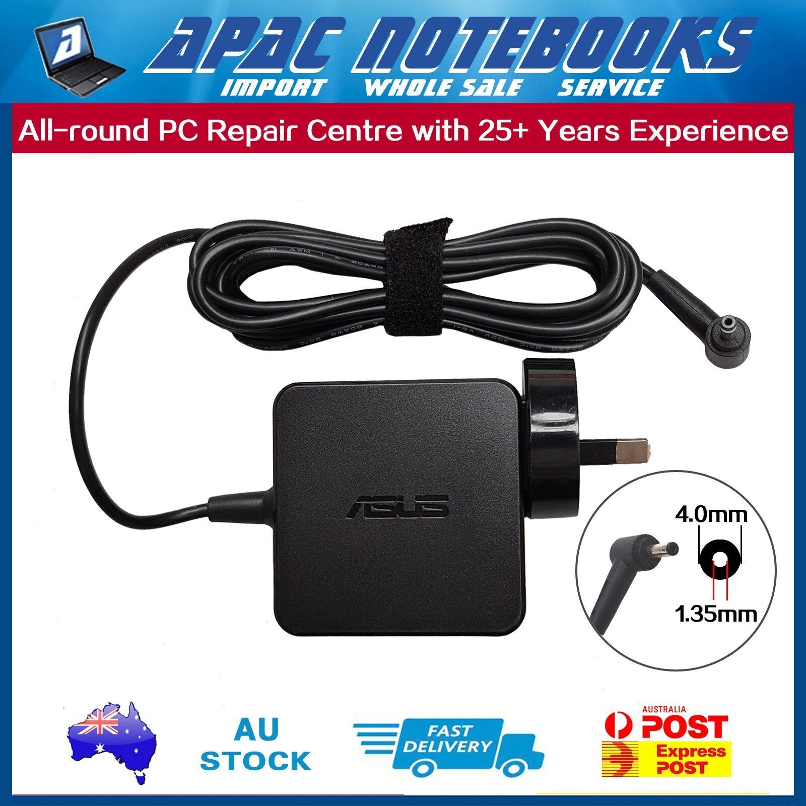 Genuine 45W AC Adapter Charger ASUS Vivobook F1500 F1500E F1500EA ...